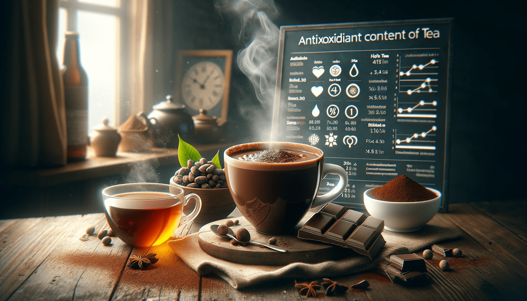 Hot Chocolate vs. Tea : Antioxydants – A Nutritional Showdown